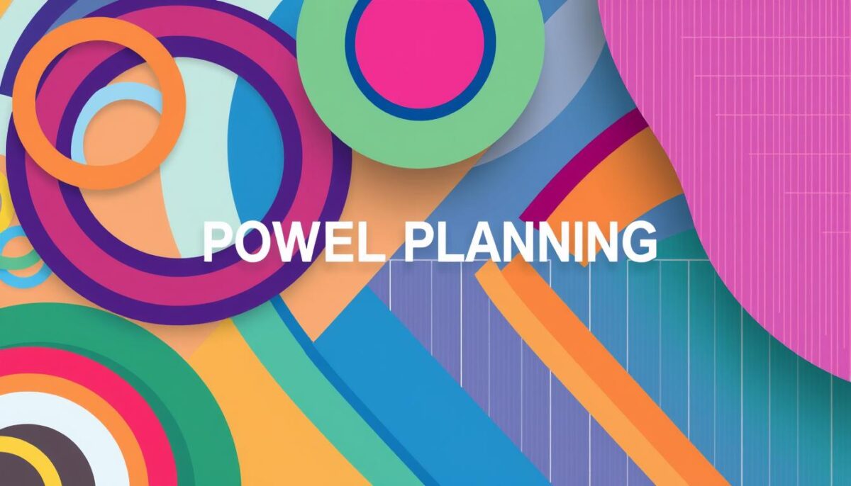 How do you create a power plan using rings, stripes, and grids?